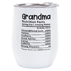 Heartfelt Grandma Tumbler - 12oz - Best Grandma Ever Tumbler - Best Grandma Gifts - Grandma Mug - Grandma Birthday Gifts - First Time Grandma Gifts from Granddaughter, Grandson, Grandkids