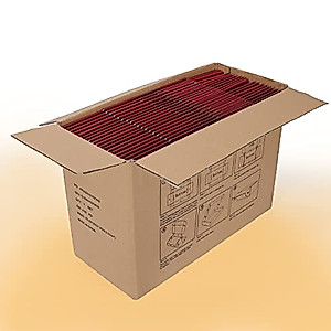 EYMPEU 12x9x4 Inches Gift Boxes Set of 20 Red Corrugated Cardboard Mailing Gift Wrap Boxes with Lids, Christmas Gift Wrapping, Small Business, Literature, Mailer