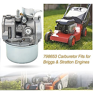 798653 Carburetor for Briggs & Stratton 791077 696981 698860 698474 791991 694174 591299 Craftsman Carb