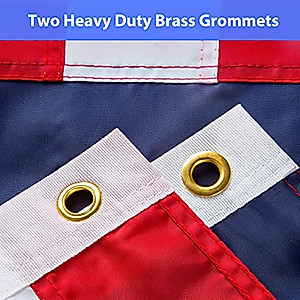 American flag 3x5 Ft Made in USA, Thicken American Flags for Outside 3x5, Heavy Duty Durable US Flag, Fade Resistant American Flags for Outside, USA Flag with Embroidered Stars