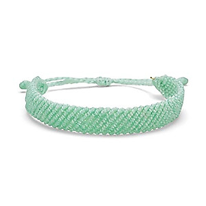 Pura Vida Flat Woven Braided Bracelet - Waterproof, Adjustable - Winterfresh