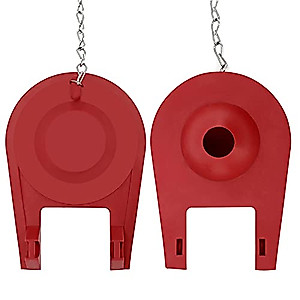 Toilet Flapper Replacement Kit High Performance 2 Inch Toilet Flapper (Red 2"1pc)