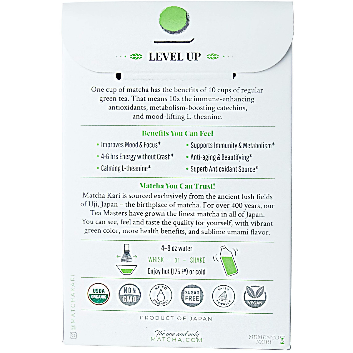 Matcha Green Tea Powder Single Serving Sticks, Dr. Weil's Ceremonial Organic Matcha Powder Singles Packets - Individual Matcha Tea Packets (12)