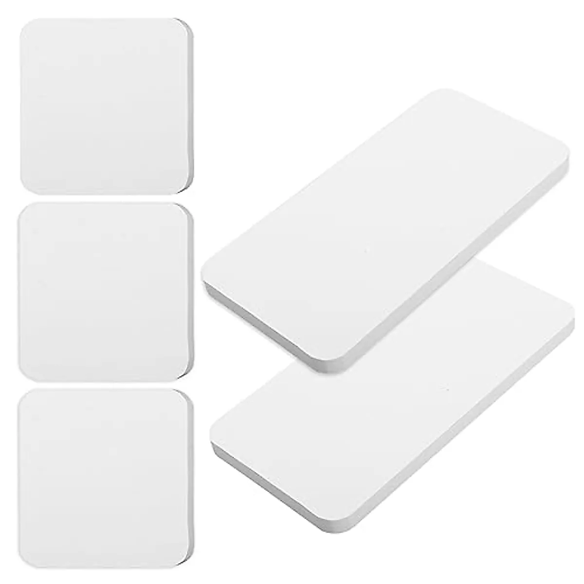 5PCS Water Absorbent Diatomite Coasters, Diatomaceous Earth Coaster Instant Dry Sink Organizer Water Absorbing Stone Tray for Sink, for Bathroom Kitchen Sink Countertop(White)