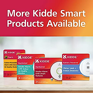 Kidde Smart Carbon Monoxide Detector & Indoor Air Quality Monitor, Plug In Wall, WiFi, Alexa Compatible Device, Voice & App Alerts