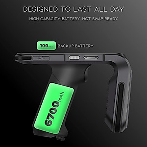 Chainway C5 Wireless Android Pistol-Grip RFID Tag Reader with 2D/1D/QR Barcode Scanner, Android 11, WiFi, Bluetooth, UHF (865MHz-928MHz EPC GEN2)