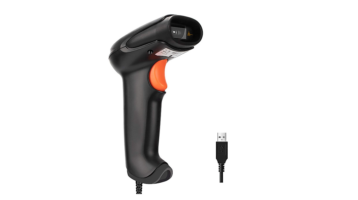 Tera 1D Laser Barcode Scanner - Plug & Play USB Reader