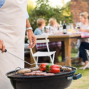 Skyflame 12-inch Food Flipper, Stainless Steel BBQ Meat Turner Hook for Turning Bacon Steak Meat Vegetables Sausage Fish and More - Replaces Grill Spatula Tongs & BBQ Fork