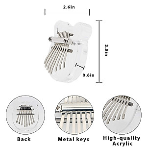8 Key Mini Kalimba Piano Pendant Gift Marimba Musical good accessory exquisite Finger Thumb