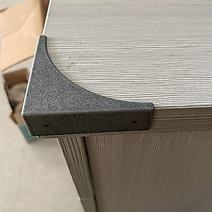 luluxing Ancient Silver Box Corner Protector Decorative Furniture Corner Protectors Edge Safety Guards Furniture Corner Bumpers Pack of 4