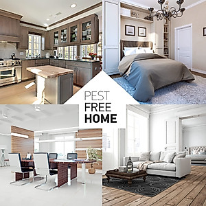 BRISON [1-Pack] Ultrasonic Pest Repeller Plug-in Control Electronic Insect Repellent Gets Rid Mosquito Bed Bugs Roach Spiders Fleas Mice Ants Fruit Fly