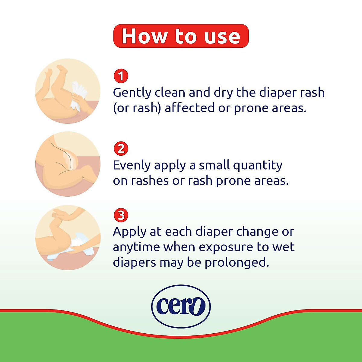 Crema Cero Diaper Rash Cream for Baby With Zinc Oxide and Aloe Vera – High-Strength Diaper Cream for Quick Relief and Protection – Hydrating and Soothing Baby Balm – Aloe Vera 3.9 oz