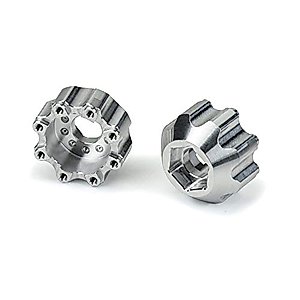 Pro-line Racing 1/8 8x32 to 17mm 1/2" Offset Aluminum Hex Adapters PRO635300 Electric Car/Truck Option Parts