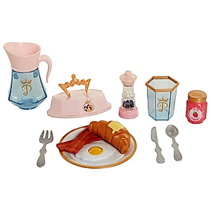 Disney Princess Style Collection Room Service Pretend Play Toy Set - with Serving Tray, Plate Cover, Pitcher & More for A Great Pretend Travel Experience - Girls Ages 3+