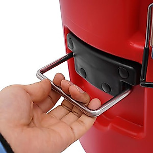 15L Insulated Bucket, Portable Commercial Food Warmer, Insulated Soup Carrier with buckles and sealed lid, stainless steel inner, For Kitchens, Parties, buffet shops (Red)