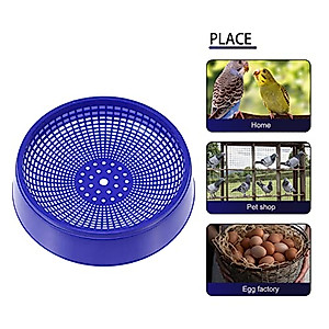 Ipetboom Bird Cozy Hut 3 Pcs Bird Nest, Pigeon Nest Pigeon Breeding Bowl Pigeon Nest Bowl Bird Breeding Box Hatching Nest for Pigeons Doves Quails Small Birds, 21x21x5.5cm Bird Feeding Container