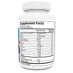 Dr. Berg Kids Chewable Multivitamins (NOT Sweetened w/Sugar) - Daily Multivitamin for Kids That includes 20 Vital Nutrients & A Trace Mineral Complex - Mixed Berry Chewable Vitamins for Kids