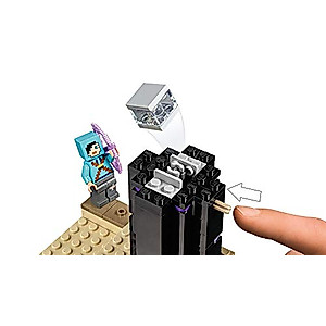 LEGO Minecraft The End Battle 21151 Ender Dragon Building Kit Includes Dragon Slayer and Enderman Toy Figures for Dragon Fighting Adventures (222 Pieces)