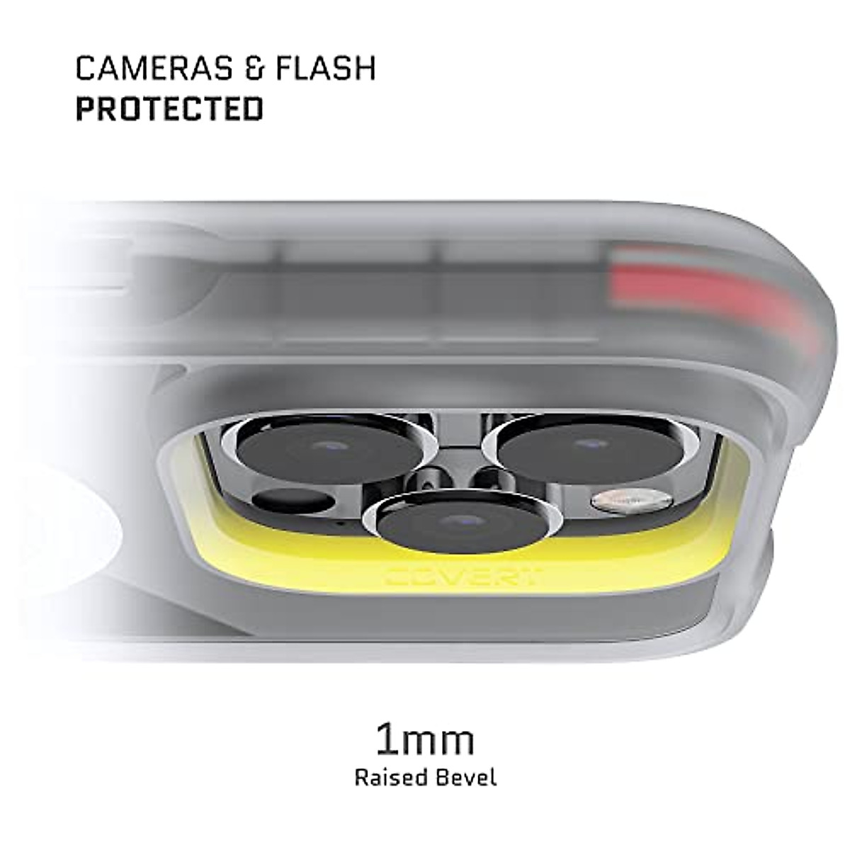 Ghostek Covert iPhone 14 Pro Max Case Clear - Compatible with Apple MagSafe, Silicone Fusion, Slim Fit Shockproof Phone Cover (6.7 Inch, Clear)