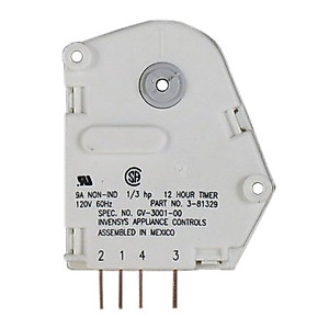 YesParts WP3-81329 Durable Refrigerator Defrost Timer compatible with 3-81329 4357124 68001115 14220685