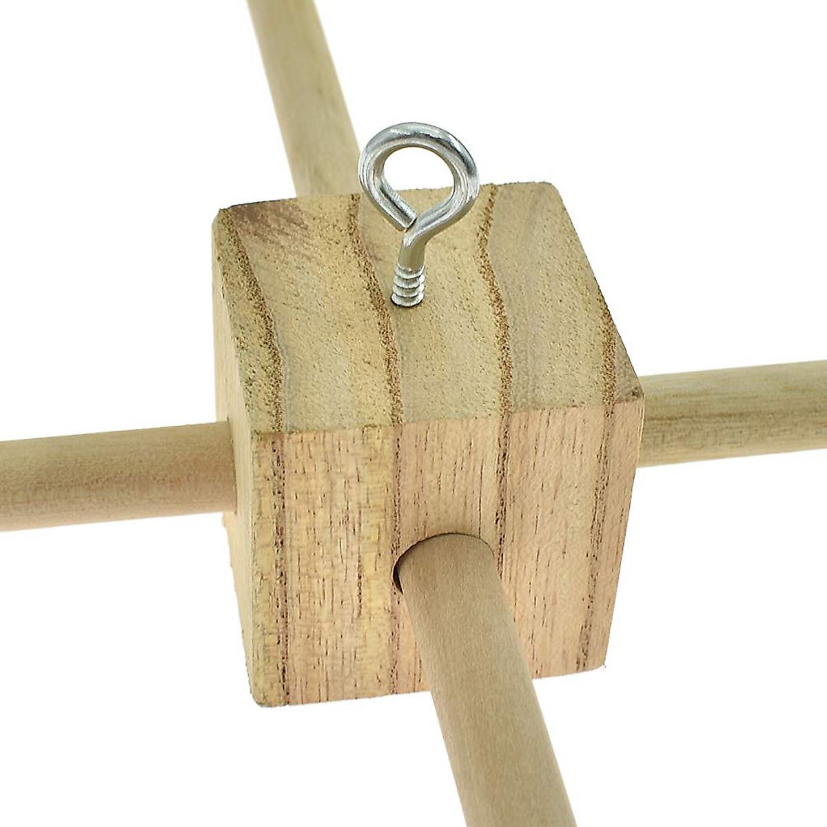 Focalmotors Baby Wooden Mobile Hanger,Mobile kit Crib,Mobile Hanging Frame Bed Toy Decoration DIY Crafts Photography Props Newborn Gift (Style-B)