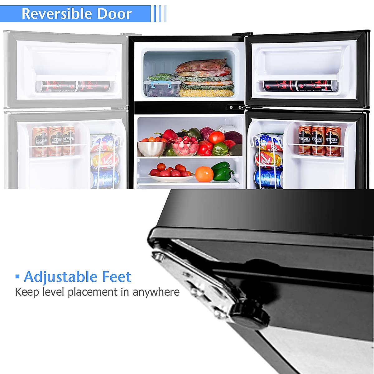 EP22672BK, Rainfally Portable Refrigerator, Black