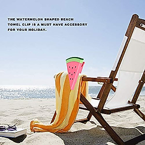 Jinyank Portable Beach Towel Clips Watermelon Shaped Windproof Clothing Clips for Pool Loungers Clothes Quilt Blanket Sunbeds Sun Lounger