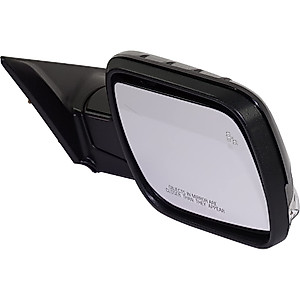 Kool Vue Driver & Passenger Side Power Heated Mirrors for Ford Explorer 2016-2019 Manual Fold With Signal Light, Blind Spot Monitor & Puddle Lamp; Without Memory & Auto-Dimming Paintable