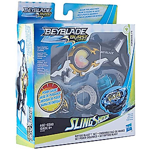 BEYBLADE Burst Turbo Slingshock Riptide Blast Set -- Right/Left-Spin Launcher with Right-Spin Battling Top, Age 8+