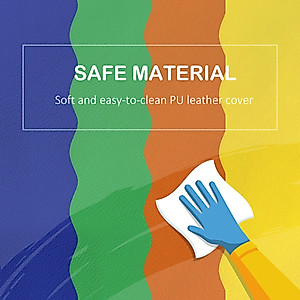 Soozier 7 Piece Soft Play Blocks Kids Climb and Crawl Gym Toy Foam Building and Stacking Blocks Non-Toxic Learning Play Set Educational Software Activity Toy Brick Baby Soft Climbing Block