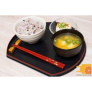 Hashimoto-Kousaku Sikkiten Japanese Natural Lacquered Wooden Chopsticks Sakura Collection in Gift Box (Yoisakura, Vermilion)