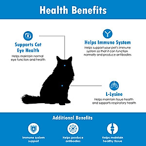 Felisyl Immune System Support for Cats - Amino Acid L-Lysine - Produce Antibodies - Healthy Tissue, Respiratory Health, Vision - 60 Soft Chews