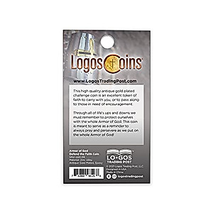 Defend The Faith Armor of God Coin, Religious Challenge Coins for Bible Study & Collectors, Shining Knight in Gods Armour, Motivational Commemorative Coin, Inspirational Scripture Token Gift