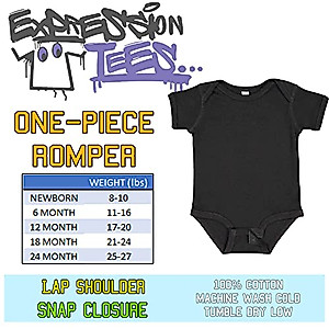 Expression Tees One-Piece Team Burrow 6 Months Black Romper