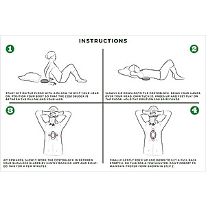 Lumia Wellness CostoBlock - Firm Thoracic Pod for Costochondritis Relief and Tietze Syndrome - Relieve Chest, Upper and Lower Back Pain