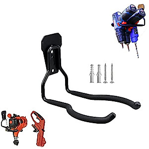String Trimmer Hanger Bracket, Garden Lawn Trimmer Wall Mount, Falezern 1 Pcs Heavy Duty Weed Eater Rack For Garage. Garden Tool Organizer and Storage Hooks for Garage Trimmer, Garden Wall, Tool Room.