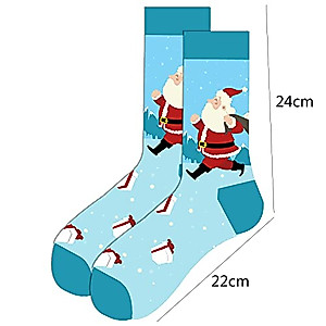 Funny Sock for Women Teen Girls Cozy Show Off Funny Cotton Winter Warm Fluffy Cute Funny Patterns Crew Socks for Women Unsex Fun Holiday Birthday Gift