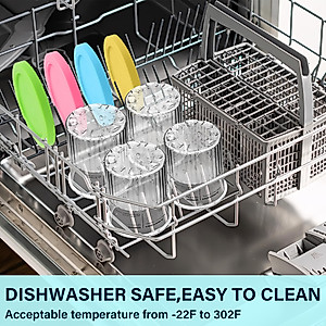 24 oz. Replacement 4 pack Creami Pints for Ninja NC500 NC501 Series Creamy Icecream Containers Cups lids Compatible with NC501 NC500 Ice Cream Maker