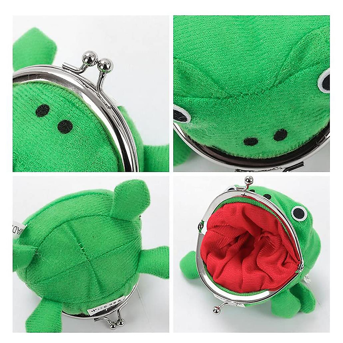 Frog Wallet Anime Frog Wallet 1 pcs ,Cosplay Props Plush Toy Purse Wallet for Christmas Cosplay Ninja Themed Party Gift (green)