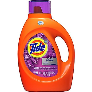 Tide Plus Febreze Freshness HE Turbo Clean Liquid Laundry Detergent, Spring Renewal Scent, 2.72 L (59 Loads) (Packaging May Vary)