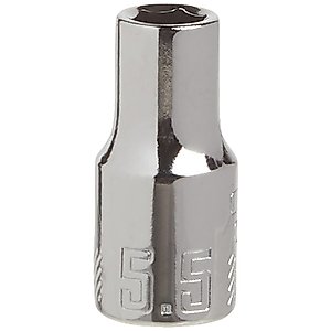 CRAFTSMAN Shallow Socket, Metric, 1/4-Inch Drive, 5.5mm, 6-Point (CMMT43511)
