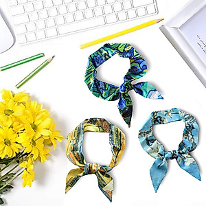 AUHOKY 6Pcs Bag Handbag Handle Ribbon Scarf Hair Band Neckerchief(6 Styles,A)