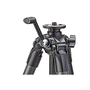 Manfrotto 057 Carbon Fiber 4-Section Geared Tripod (MT057C4-G),Black