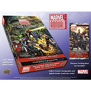 Marvel Annual Hobby Box (Upper Deck 2020/21) 16 Packs Per Box, 5 Cards Per Pack
