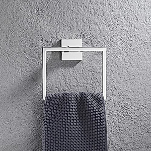 Hand Towel Bar, Bathroom Accessories Towel Holder, SUS304 Stainless Steel Hand Towel Rack Chrome Polish Finished, Bath Hardware Square Towel Rod, Wall Mounted.