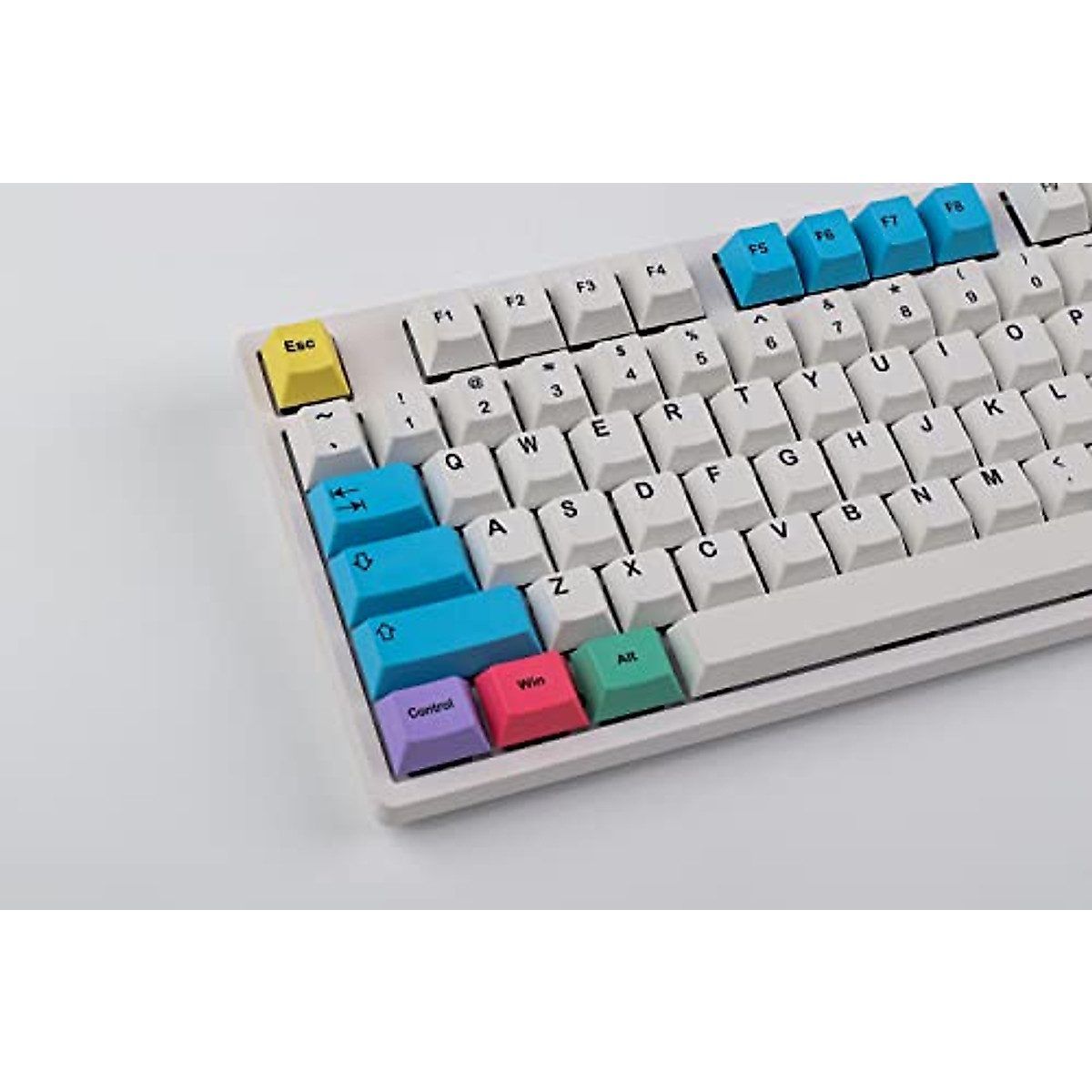 KOKOYAKA Dye Sublimation Keycaps | Cherry Profile for Custom Merchanical Keyboard | 139 Keys (Chalk)
