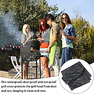 BESPORTBLE Outdoor BBQ Cover Square Shape Polyester Barbecue Oven Cover Grill Cover Garden Grill Cover