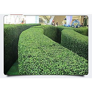 Artificial Hedges Panels,Artificial Boxwood Hedge Mat, Boxwood Greenery Ivy Privacy Fence Screening, Home Garden Outdoor Wall Decoration, 20"x20" per pc (12 pcs Pack) (boxwood green)
