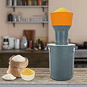 Grain Mill Grinder Electric, 13.2 Gallons Grain Mill Grinder Electric Corn Grinder with 5 Sieves, Flour Mill Wheat Grinder for Home and Farm Feed Grinding (50L)