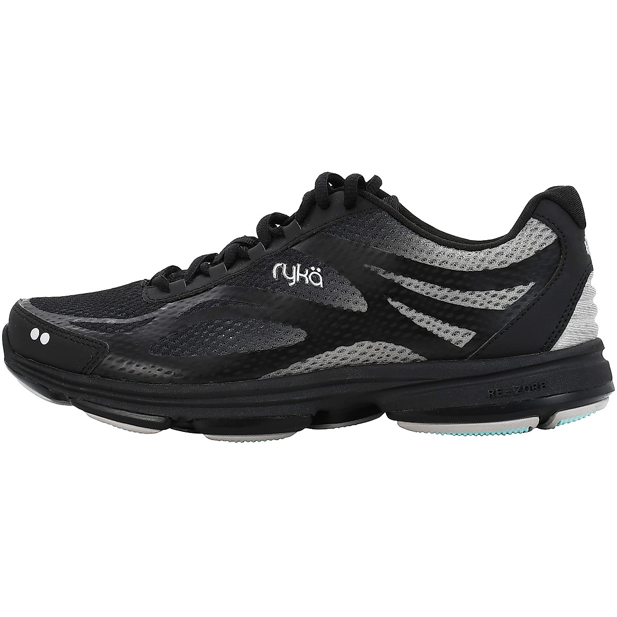 Ryka Women's Devotion Plus 2 Walking Shoe, Black/Grey, 9 W US